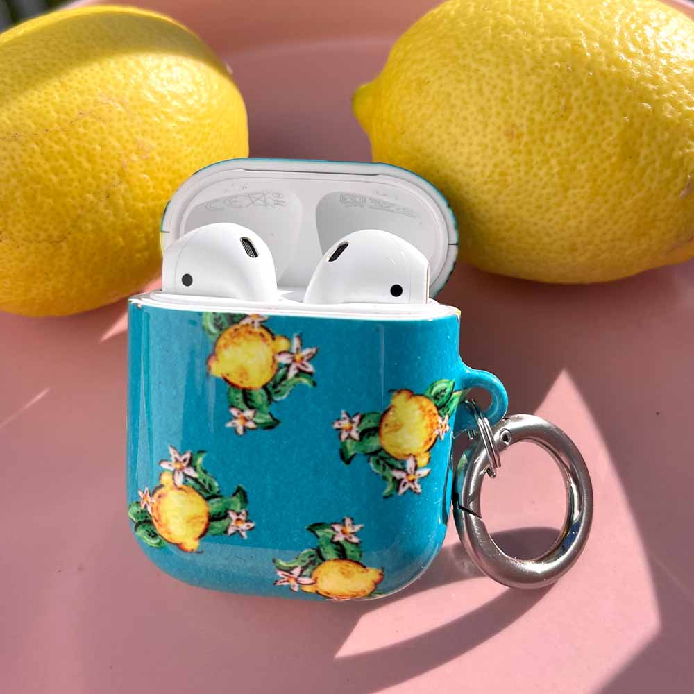 Italian Lemon AirPod Case- Featuring Traditional Hand-Painted Italy ...
