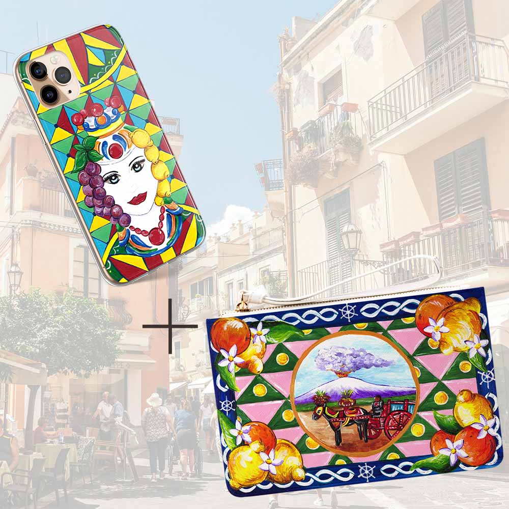 Sicilian Icons Fashion Accessories Package - Testa di Moro & Mt Etna ...